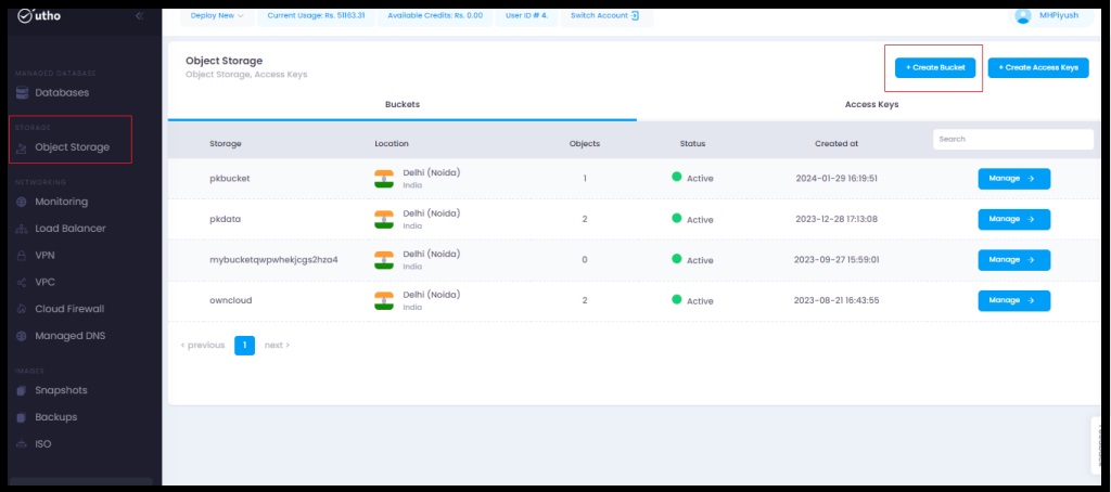 Migrate Data From Aws S3 Object Storage To Utho Object Storage